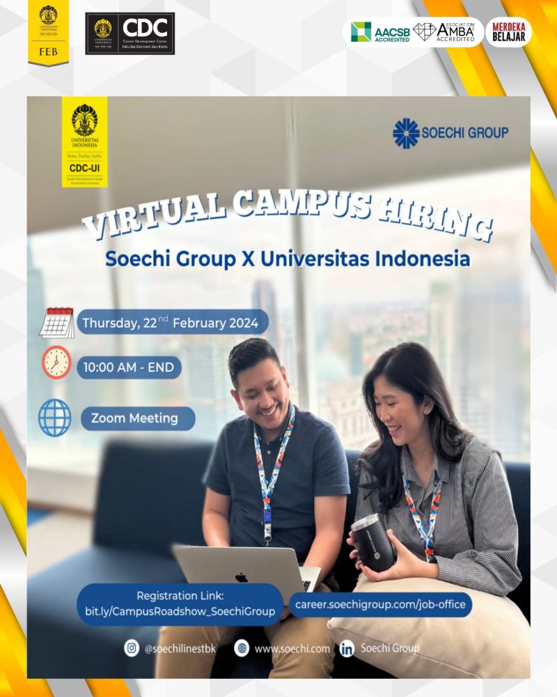 Soechi Group Virtual Campus Hiring – Career Development Center Fakultas ...
