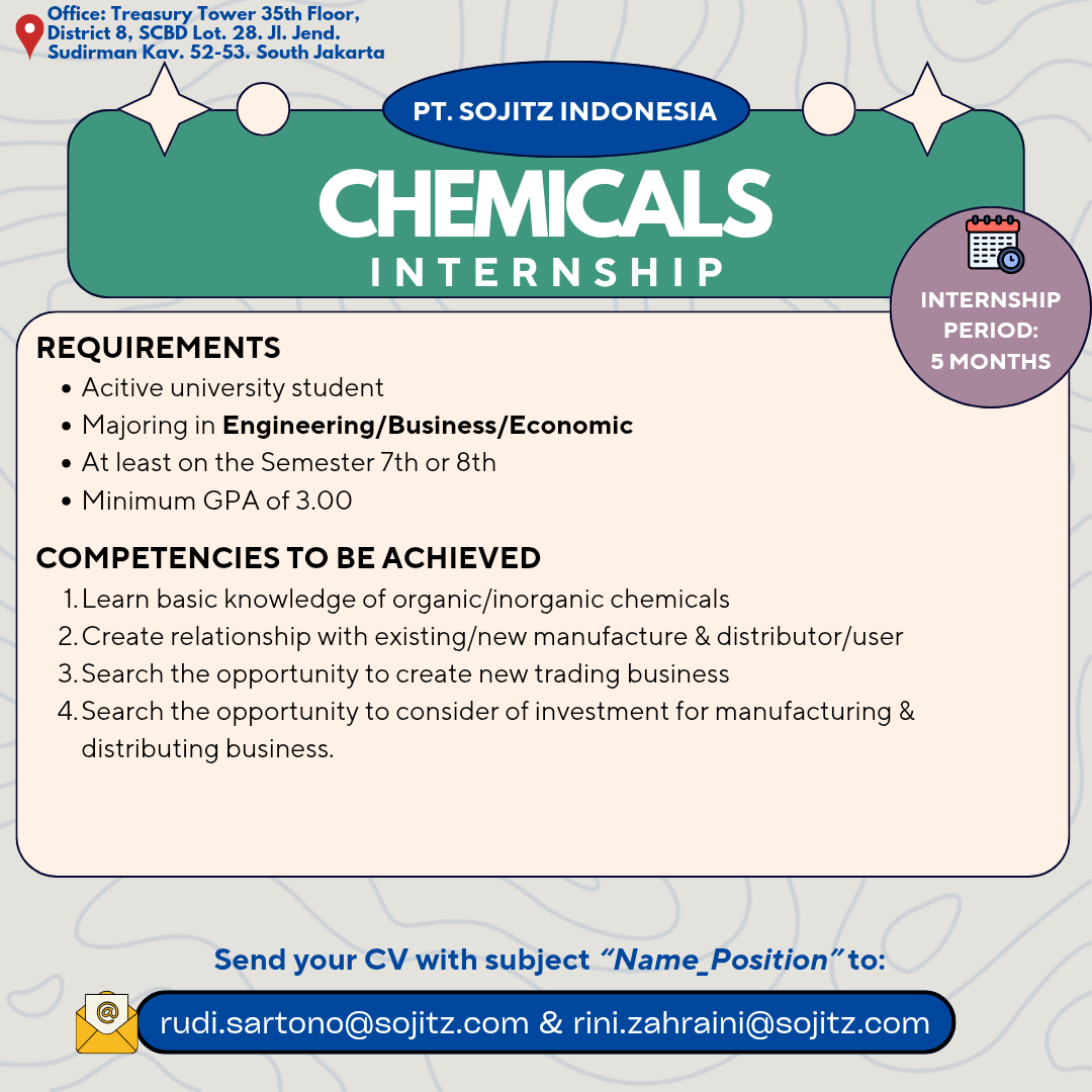 PT. Sojitz Indonesia – Career Development Center Fakultas Ekonomi dan ...